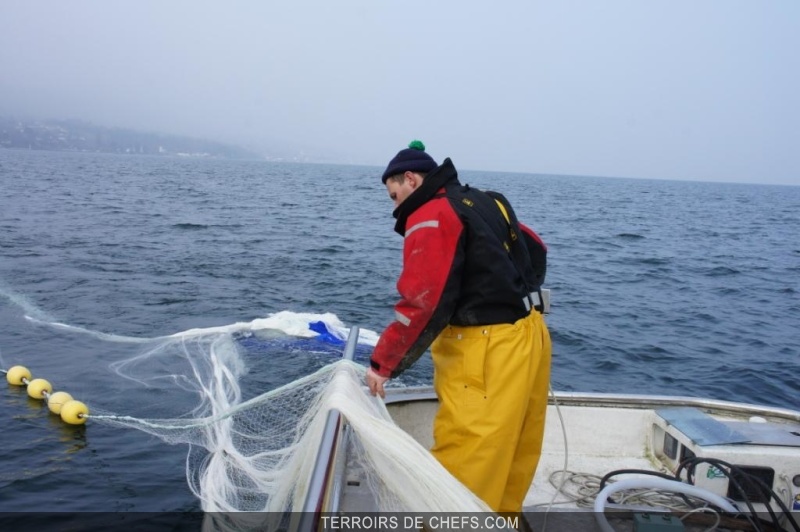 Portrait d'Eric Jacquier pêcheur de poissons de lac pour les grands chefs